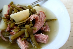 Entree - Pennsylvania dutch ham and green bean recipe