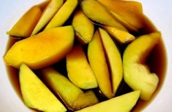 Snack - Green mango with soy sauce and sugar recipes
